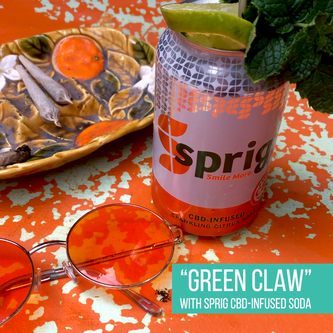 Recipe: “Green Claw” With Sprig CBD Infused Soda